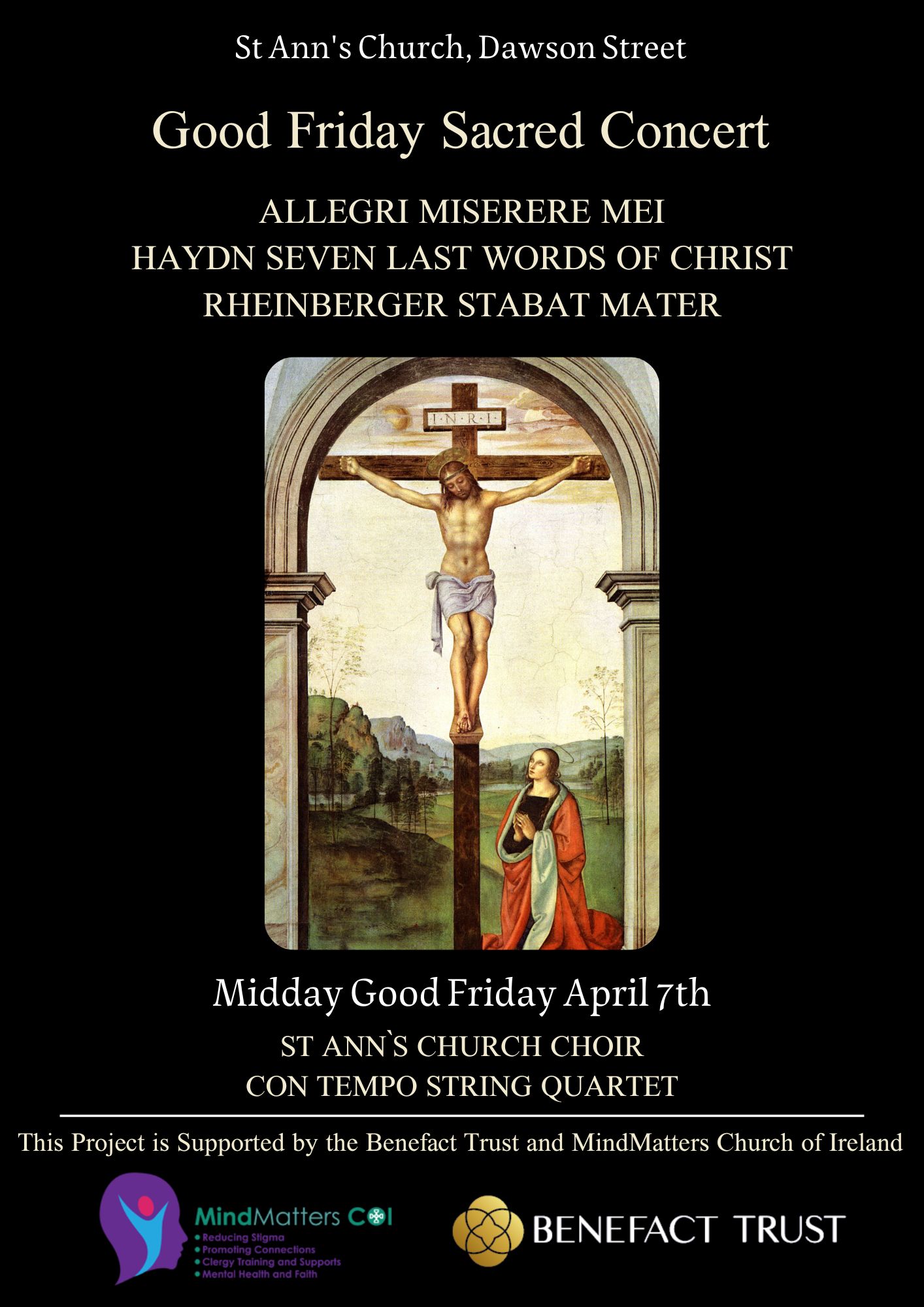 Good Friday Sacred Concert in St Ann’s, Dawson Street - The United ...