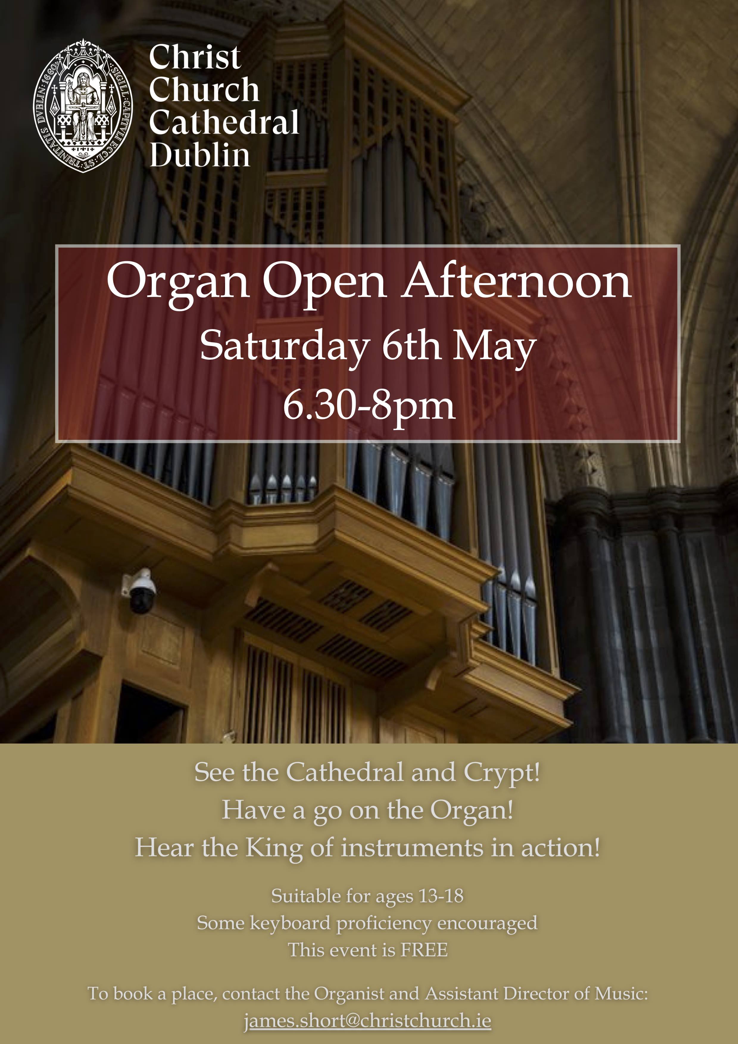 Organ Open Afternoon in Christ Church Cathedral - The United Dioceses ...