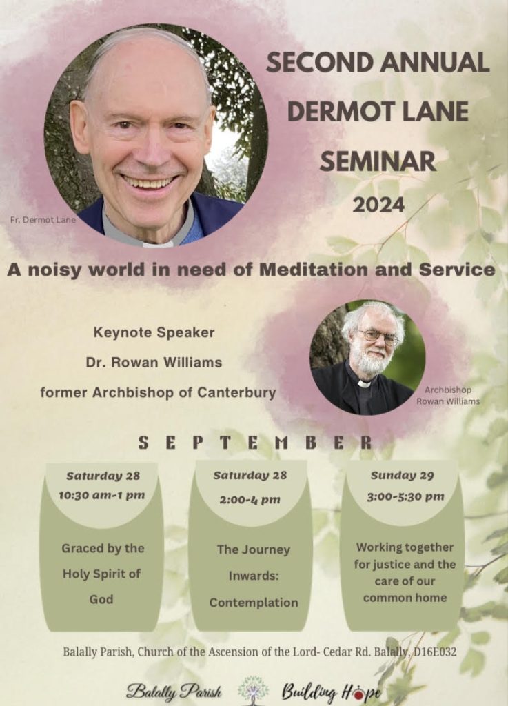 Dermot Lane Seminar – Former Archbishop of Canterbury is Key Speaker ...